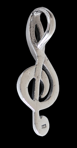 Köpa G-klav online | Smycken med G-klav | G-klav halsband i Äkta silver ...