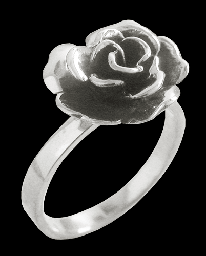 Köpa silverringar med rosor | Ge bort rosor i present | Rossmycken i ...